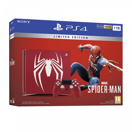 PS4 1TB Limited Edition Amazing Red Marvel’s Spider-Man